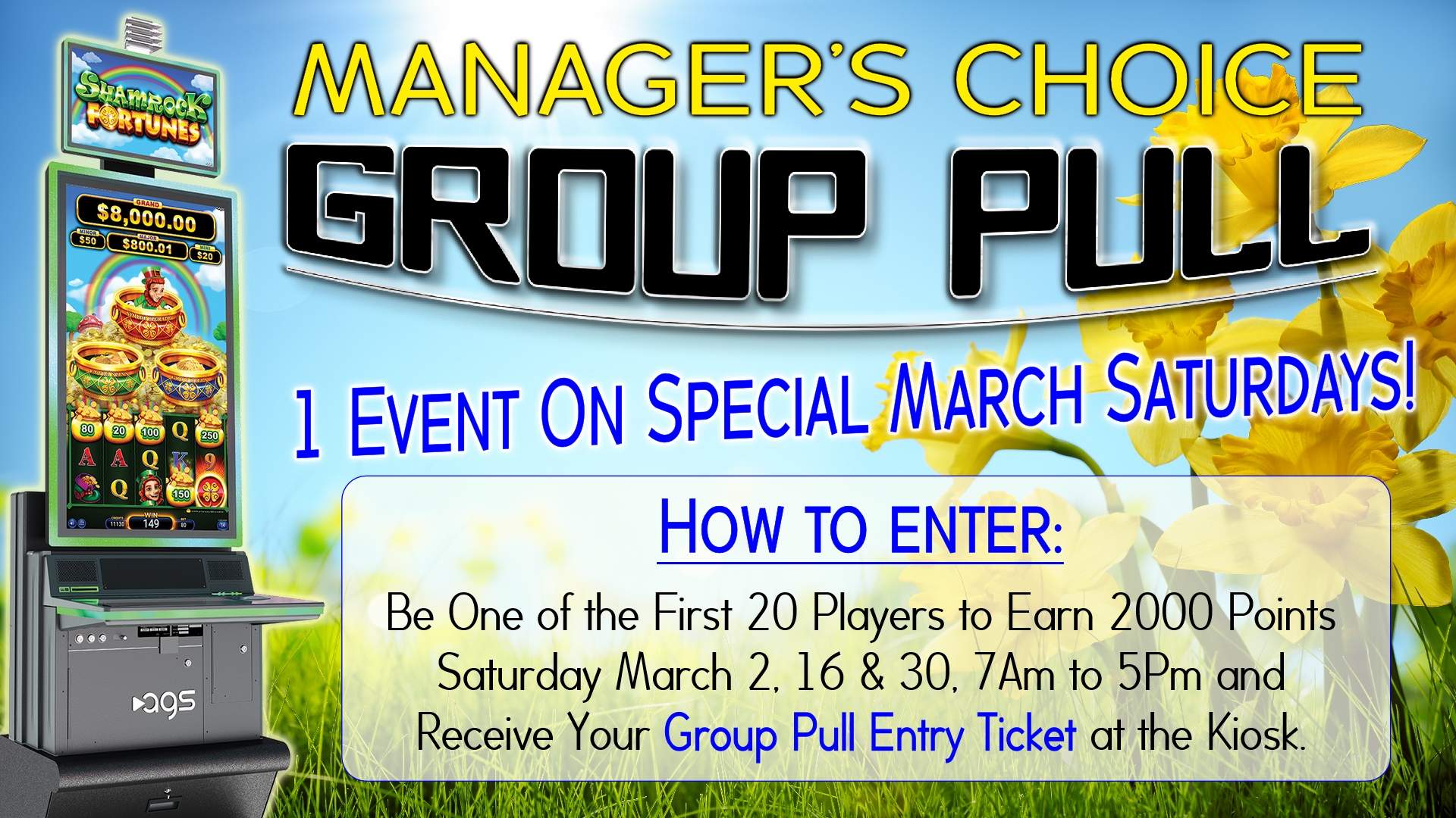 Slot Events List – BJs Bingo